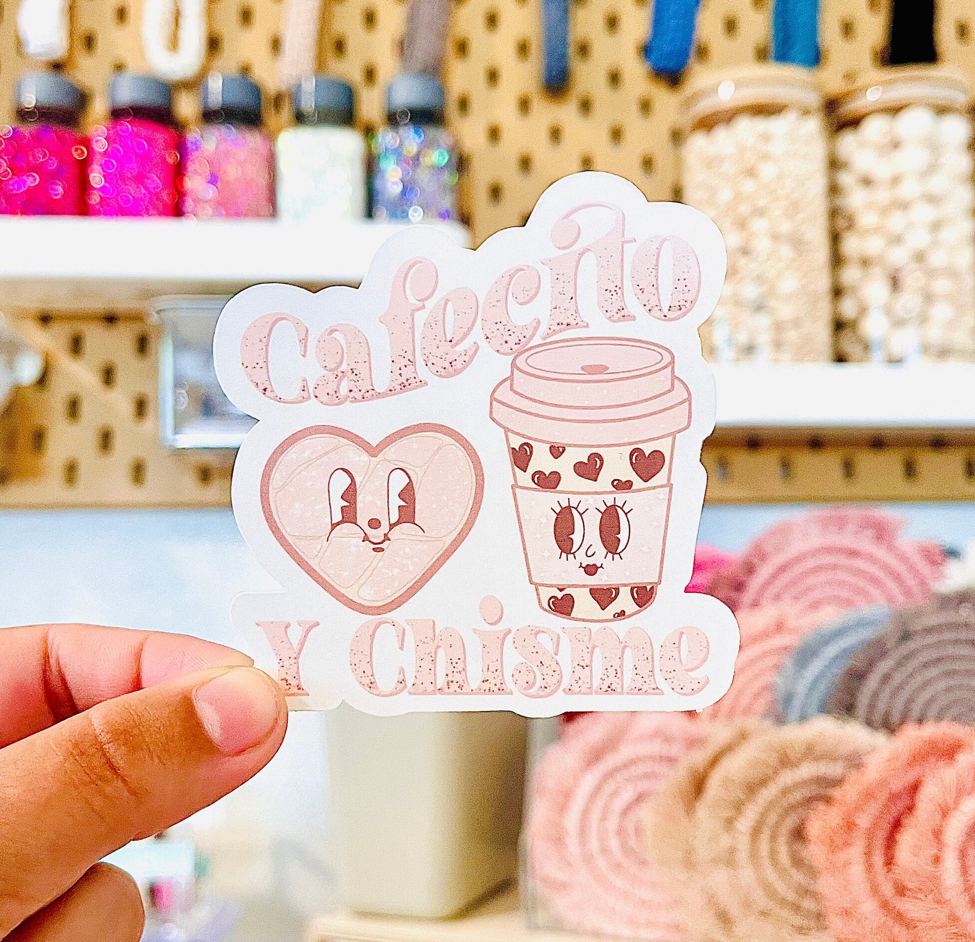 Cafecito Y Chisme Sticker Sticker Cafecito Conchas - Etsy