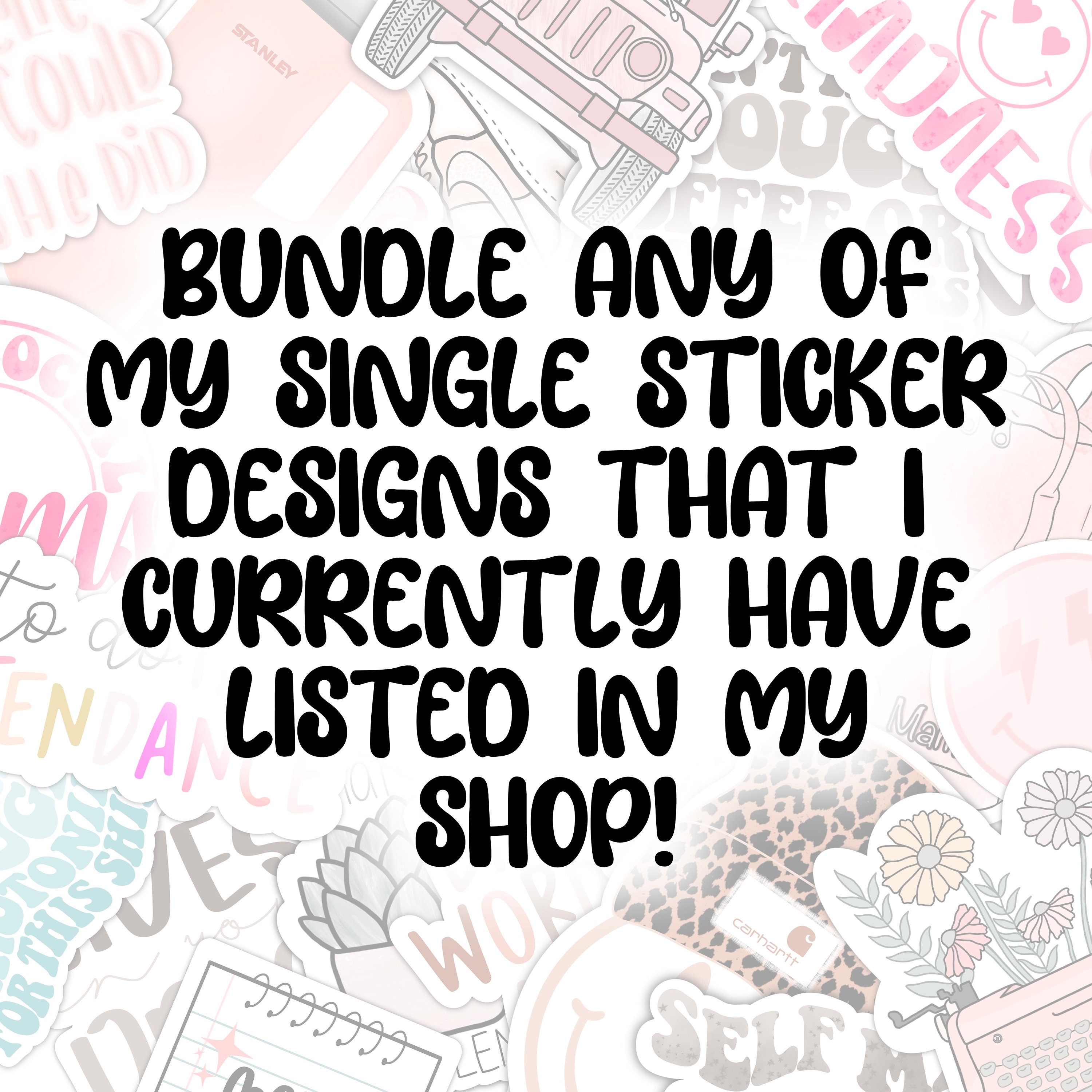 Any 5 Sticker Pack Sticker Pack Choose Any 5 Stickers - Etsy