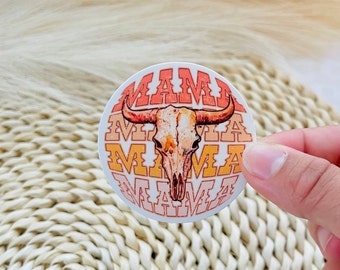 Western Charolais Cow Mom Life Sticker - Etsy