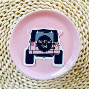 4x4 off Road Girl Wrangler Sticker, Pink Wrangler Sticker, off Road ...