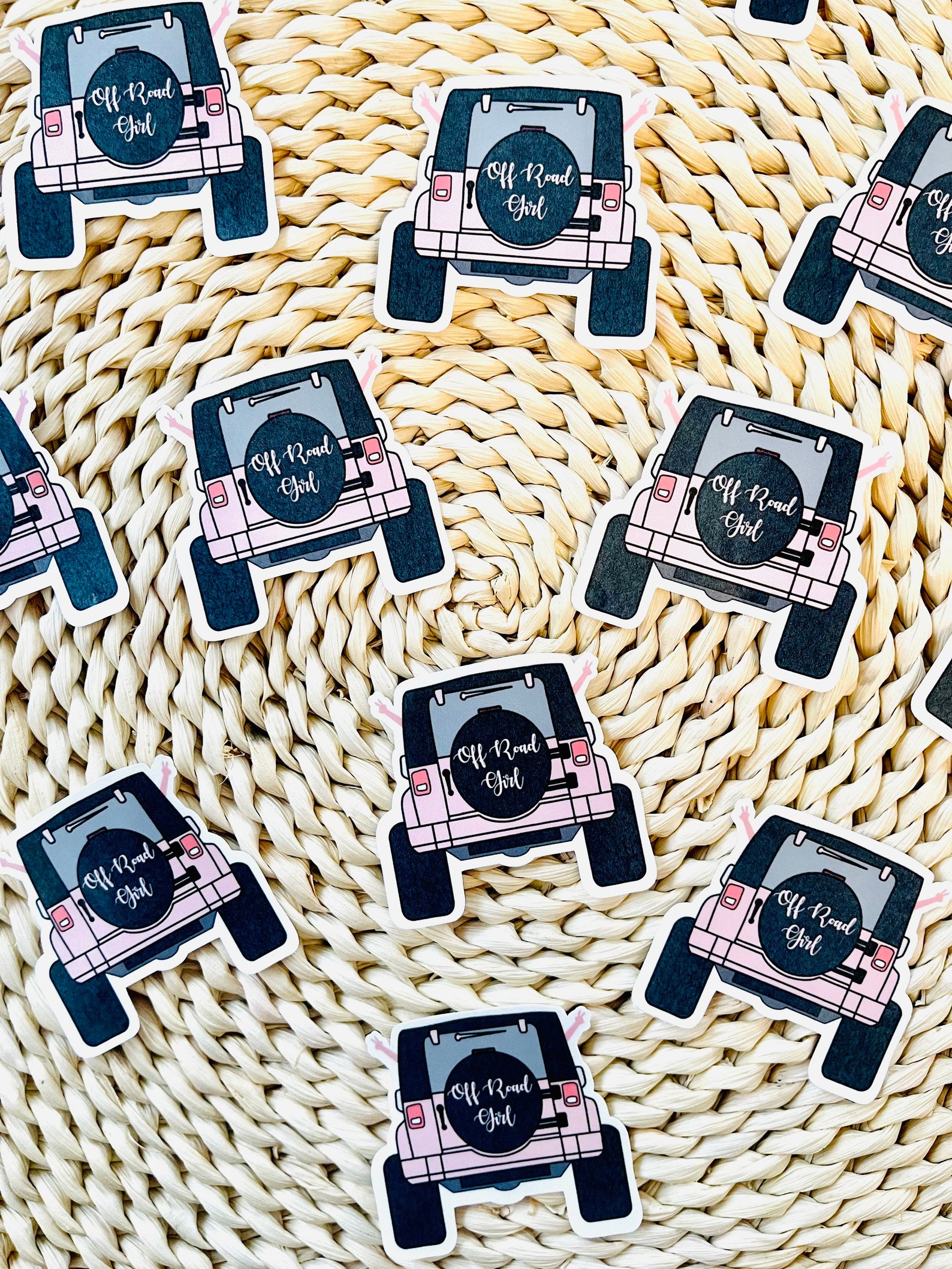 4x4 off Road Girl Wrangler Sticker, Pink Wrangler Sticker, off Road ...