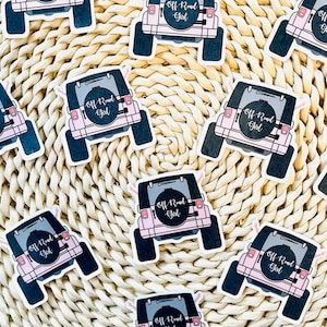 4x4 off Road Girl Wrangler Sticker, Pink Wrangler Sticker, off Road ...