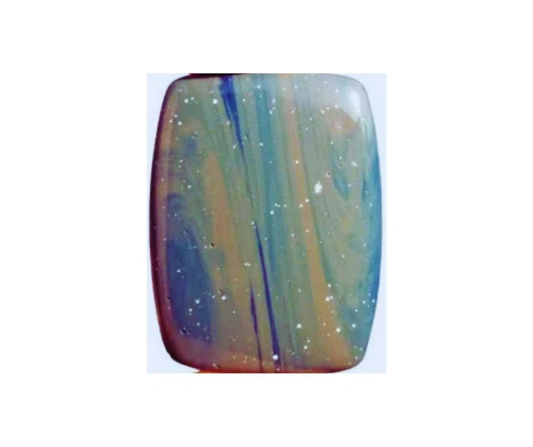 Swedish Blue Slag Cabochon: Leland Blue Rectangle Gemstone (37X28X5 MM ...