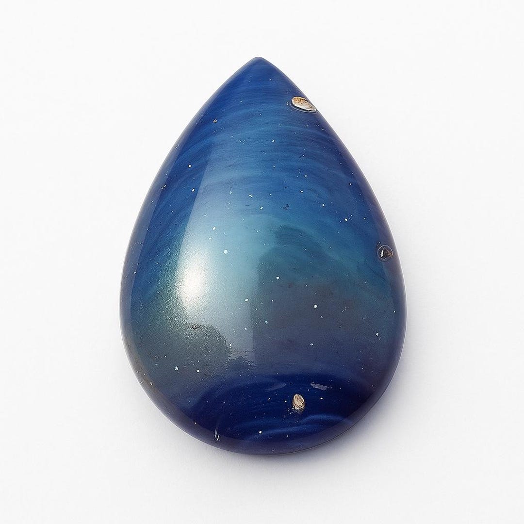 Blue Slag Gemstone Cabochon – Swedish Pear 20 Ct - Etsy