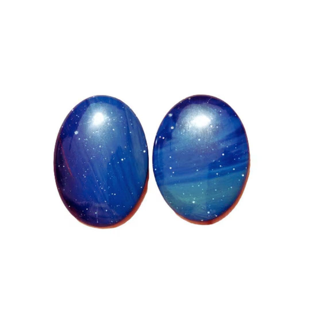 Leland Blue Slag Stone | Polished Blue Cabochon | Craft & Jewelry Use ...
