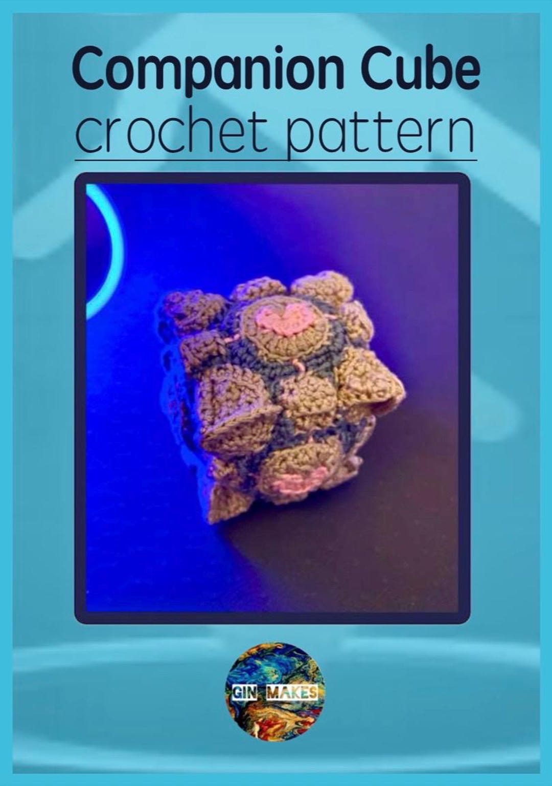 PDF Companion Cube Crochet Pattern - Portal Game Inspired - Etsy