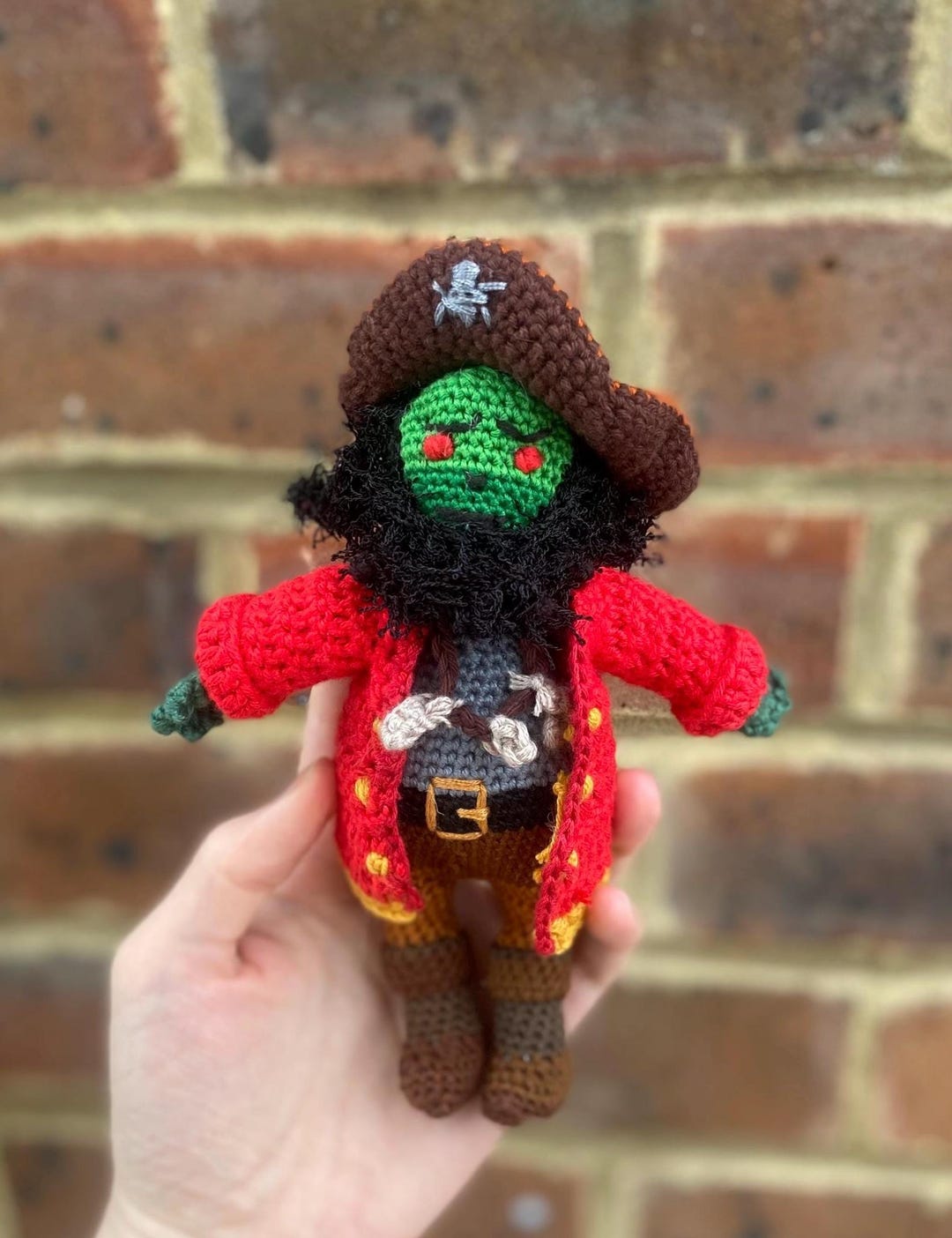 Crocheted Pirate Figure ‘le Chuck’ - Monkey Island Inspired - Etsy