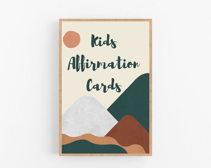 Kids Affirmation Cards, Inspiring Quotes, Empowering Children, Positive ...