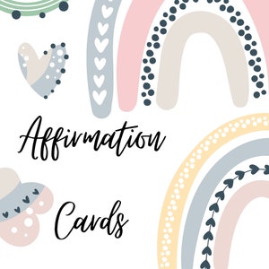 Affirmation Cards, Positive Affirmations, Kids Affirmation Cards ...
