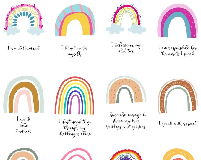 Kids Affirmation Cards, Inspiring Quotes, Empowering Children, Positive ...