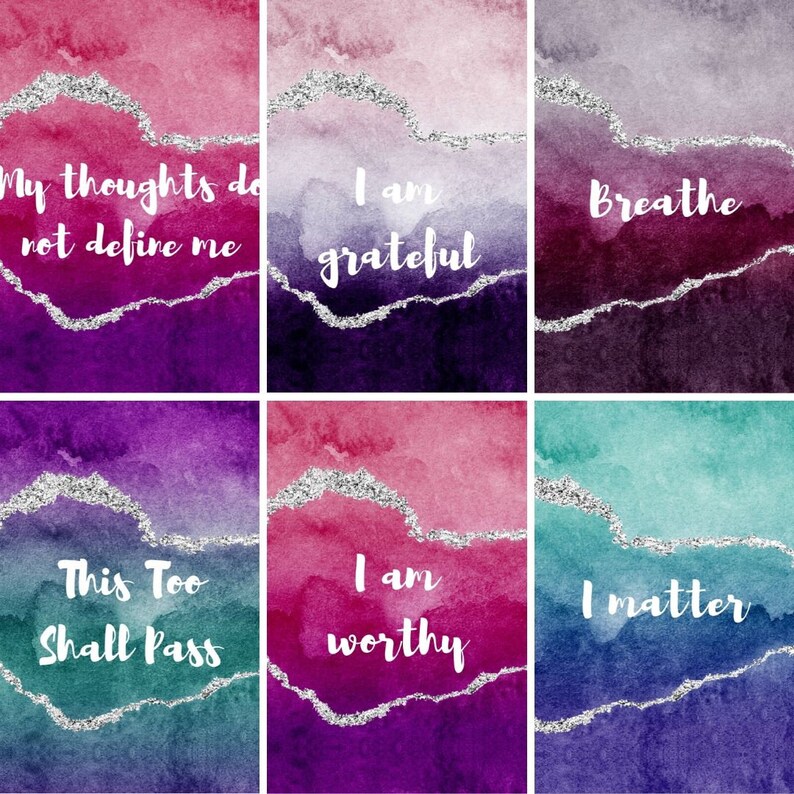 Mental Health Positive Affirmations, Affirmation Cards, Inspiring ...