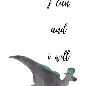 Positive Affirmations for Kids, Affirmation Cards, Dinosaurs Print ...
