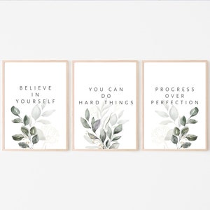 Positive Affirmations Poster Bundle, Inspiring Kids, Counselling Wall ...