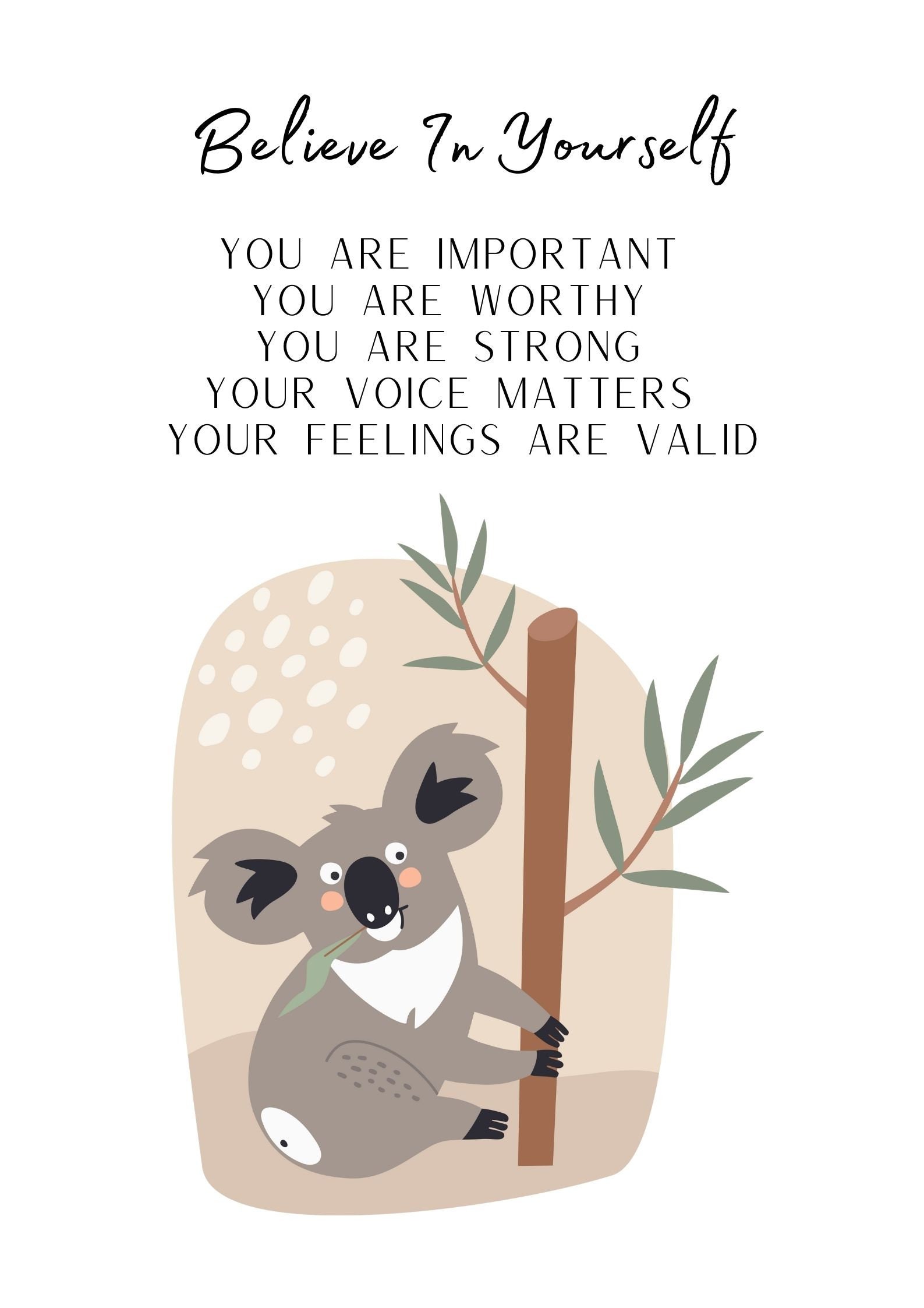 Calming Corner Poster Bundle, Inspiring Kids, Counselling Wall Print ...