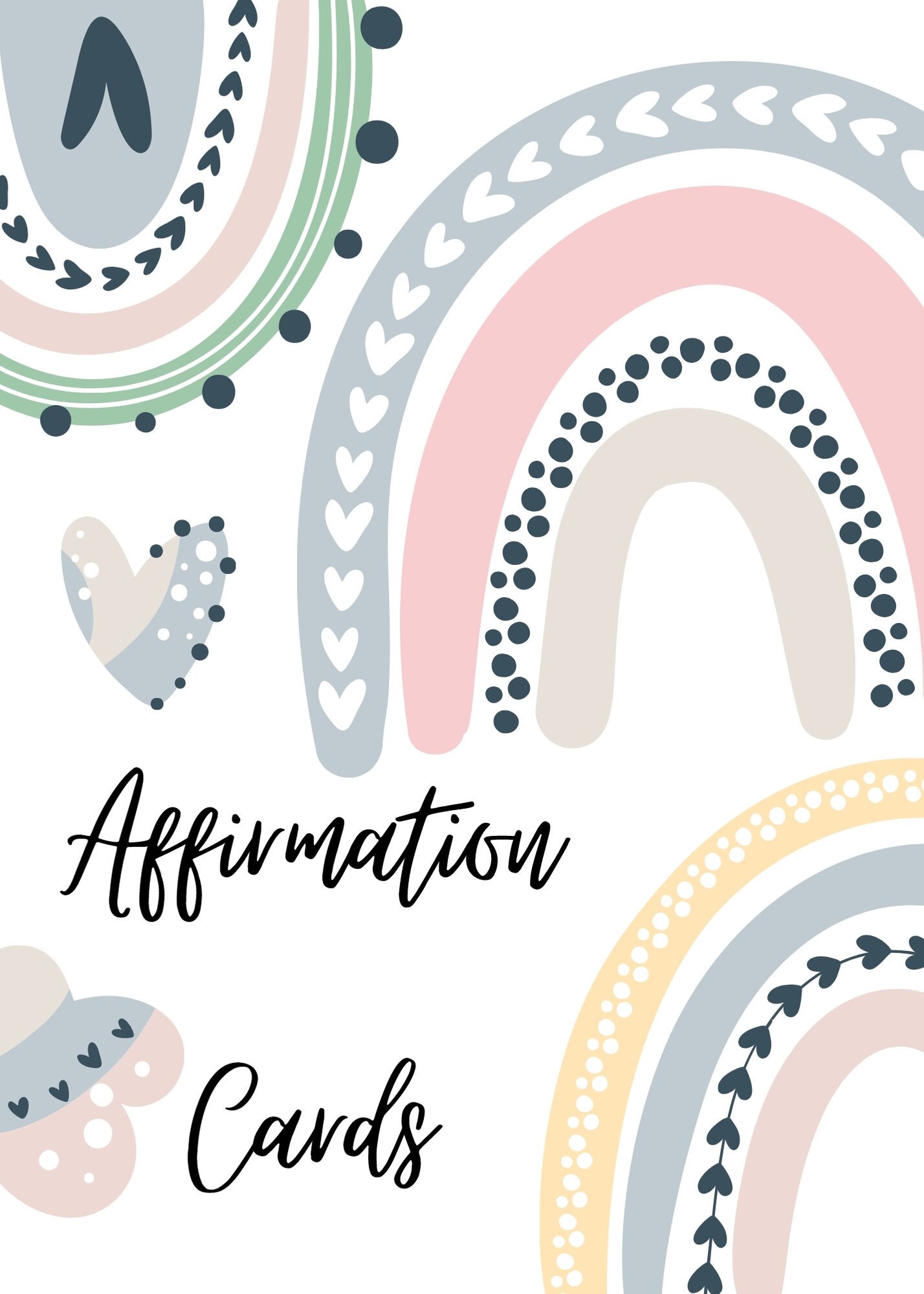 Affirmation Cards Positive Affirmations Kids Affirmation | Etsy