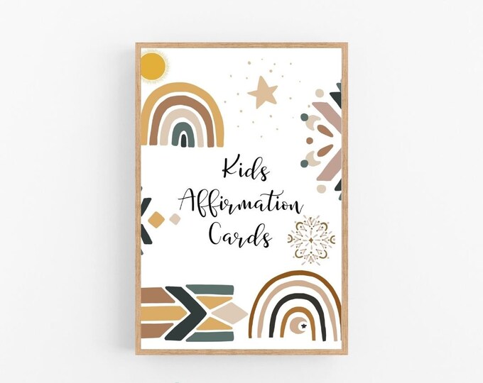 Kids Affirmation Cards, Inspiring Quotes, Empowering Children, Positive ...