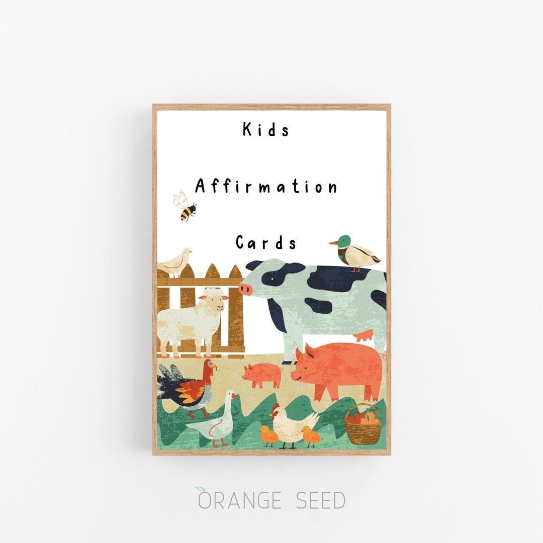 Kids Affirmation Cards, Positive Growth Mindset, Inspire, Empower ...