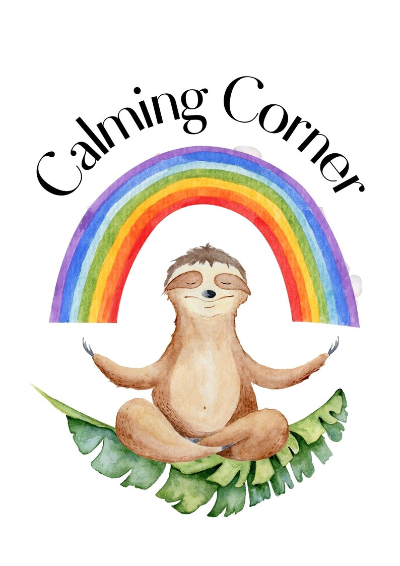 Calming Corner Poster Bundle, Inspiring Kids, Counselling Wall Print ...