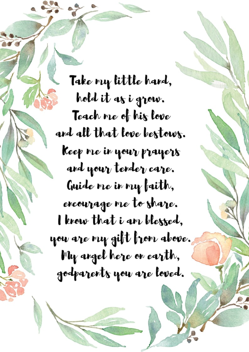 Godparent Gift, Godparents Present, Godmother Gifts, Godfather Gifts ...