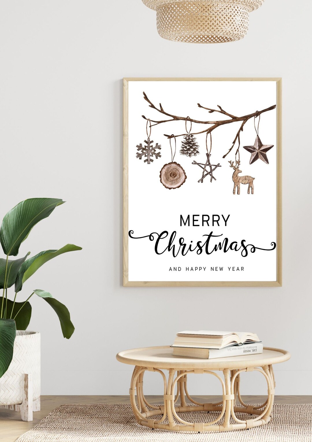 Merry Christmas Poster, Christmas Printable, Merry Christmas Wall Print ...