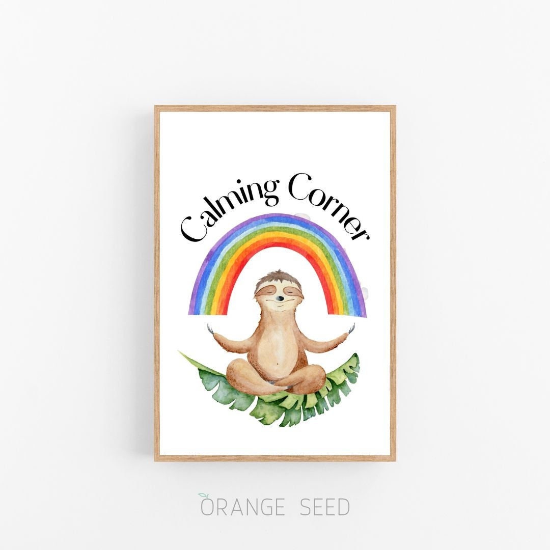 Calming Corner Poster Bundle, Inspiring Kids, Counselling Wall Print ...