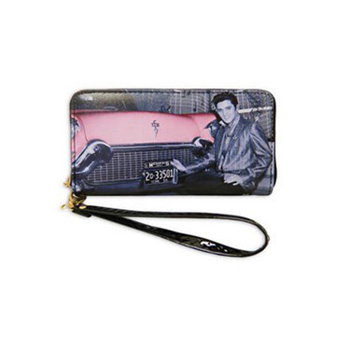 Elvis at the Gates of Graceland With Pink Cadillac - Etsy