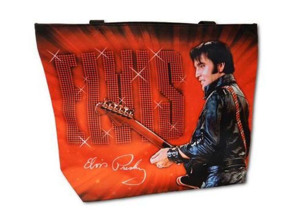 Elvis Presley Red and Black 68' Comeback Picture Tote - Etsy