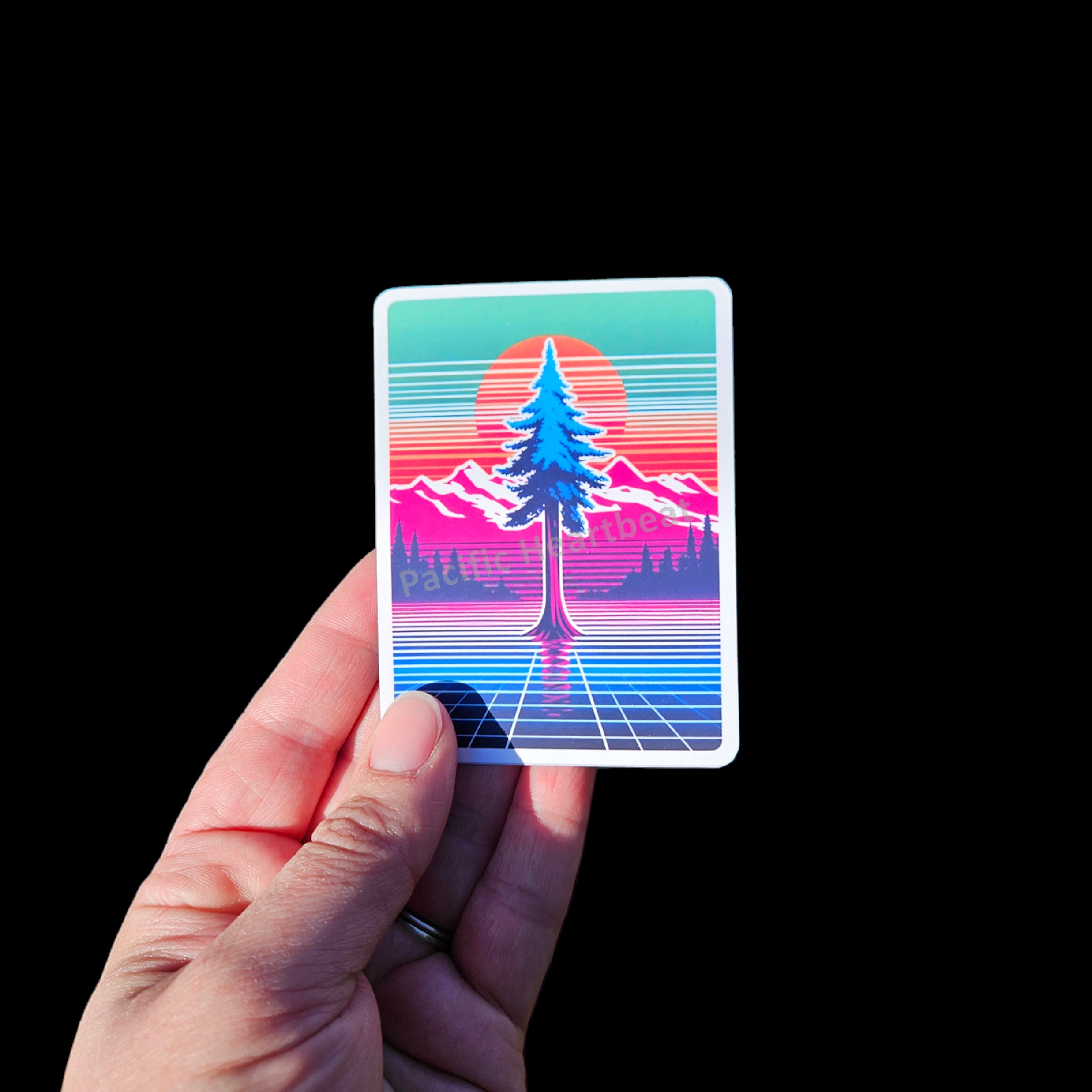 Cascadia Tree Pacific Northwest Matte Vinyl Sticker - Etsy