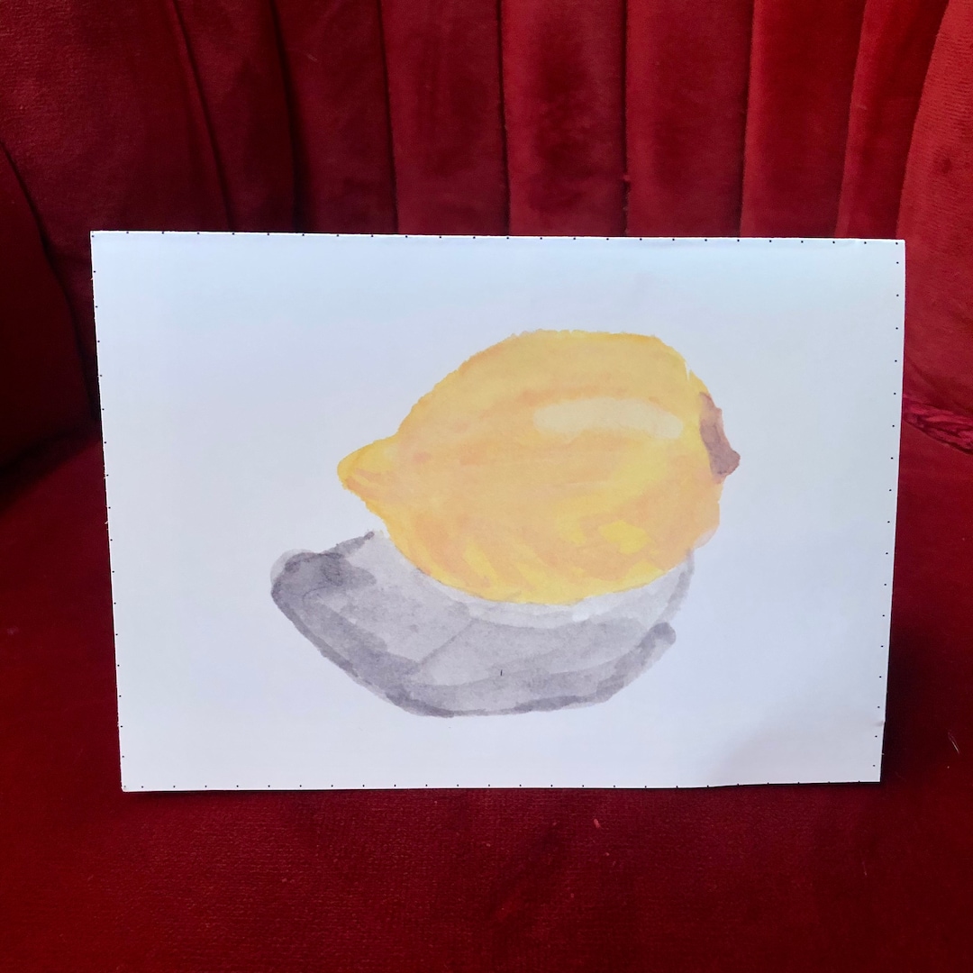 Lemon Blank Card 5"x7" - Digital Download - Etsy