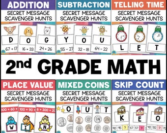 2nd Grade Addition - Etsy
