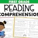 First Grade Reading Comprehension Worksheets Decodable Stories - Etsy