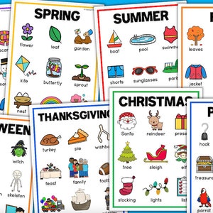 WRITING CENTER Posters Themed Word Lists Anchor Charts Banner for ...