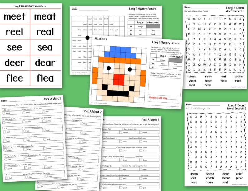Long Vowels Printable Phonics Worksheets Vowel Teams Silent E 1st 2nd ...