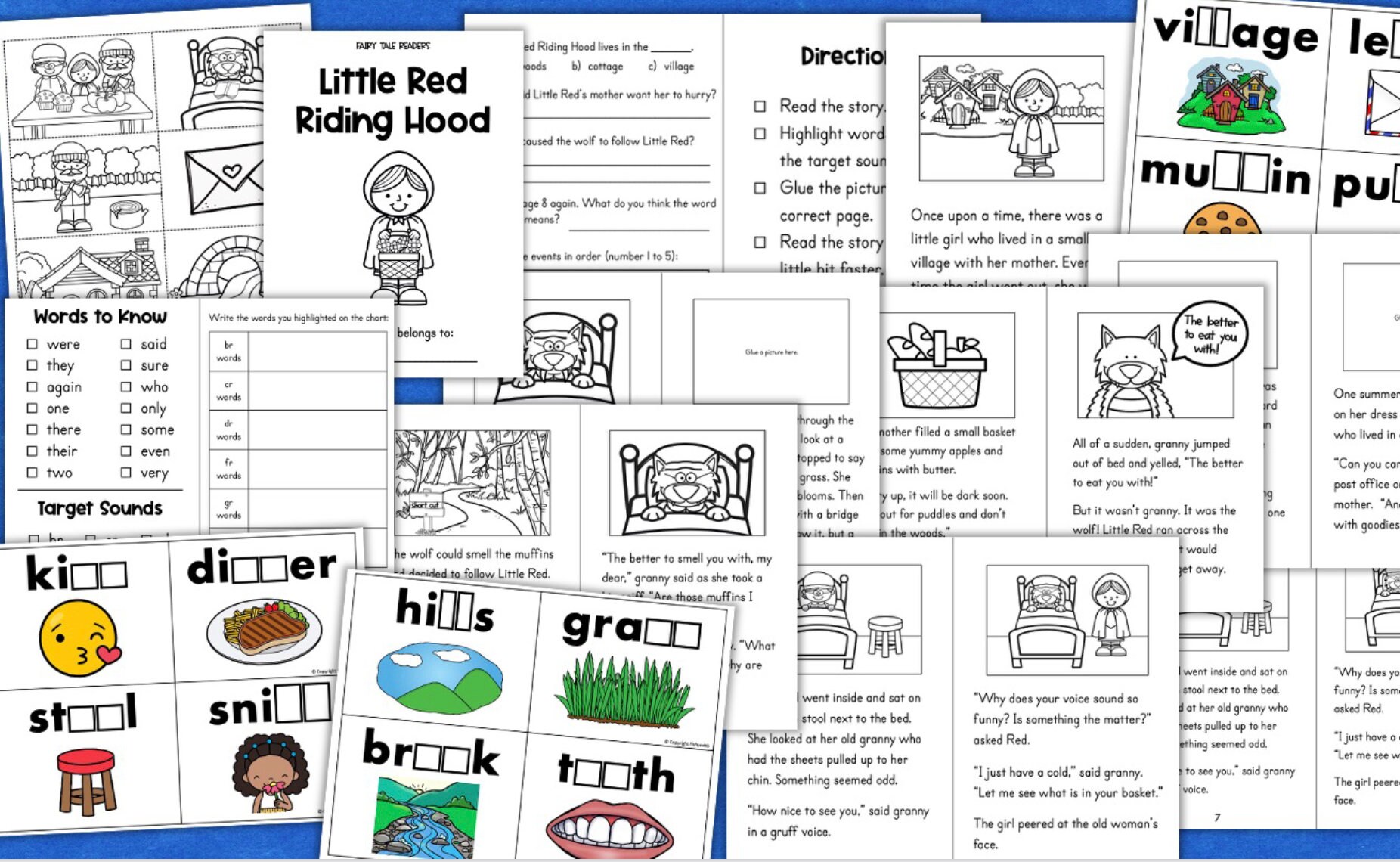 FAIRY TALES Decodable Readers Printable Books & Phonics Skills - Etsy UK