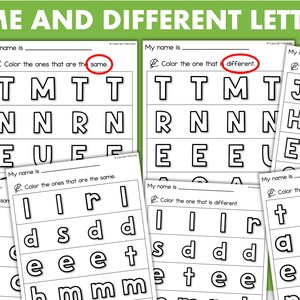 Same and Different Printable Worksheets Visual Discrimination Shapes ...