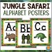 Printable Jungle Safari Theme ABC Alphabet Posters Letters A to Z Wild ...