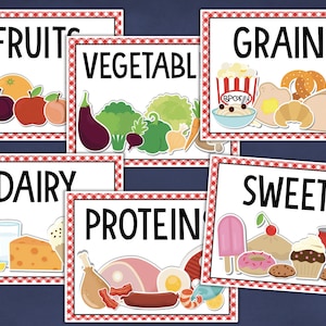 Food Groups Healthy Foods Activity Game Worksheet Kindergarten Prek ...