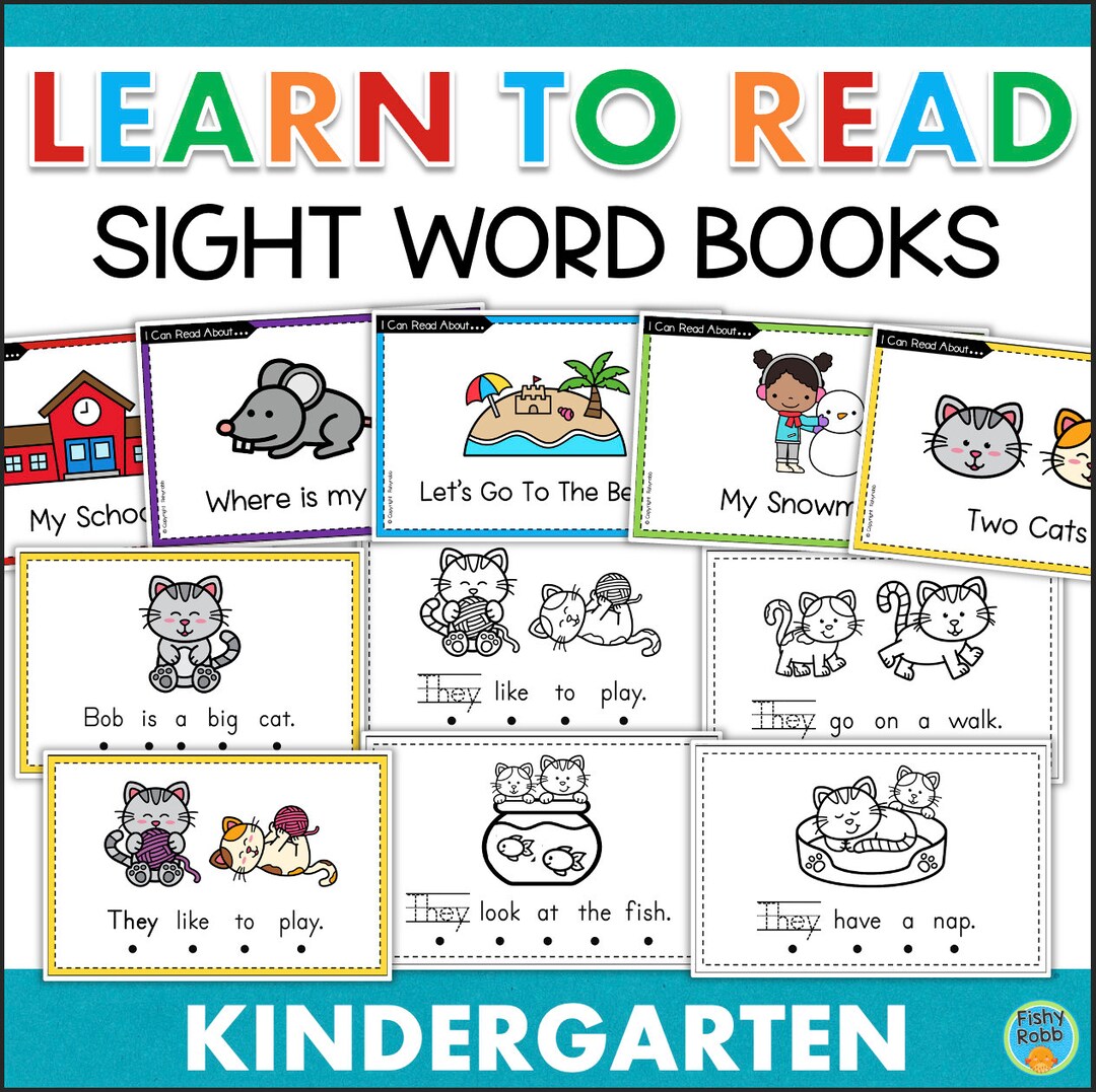 Kindergarten Beginning Readers LEARN TO READ Sight Words Printable ...