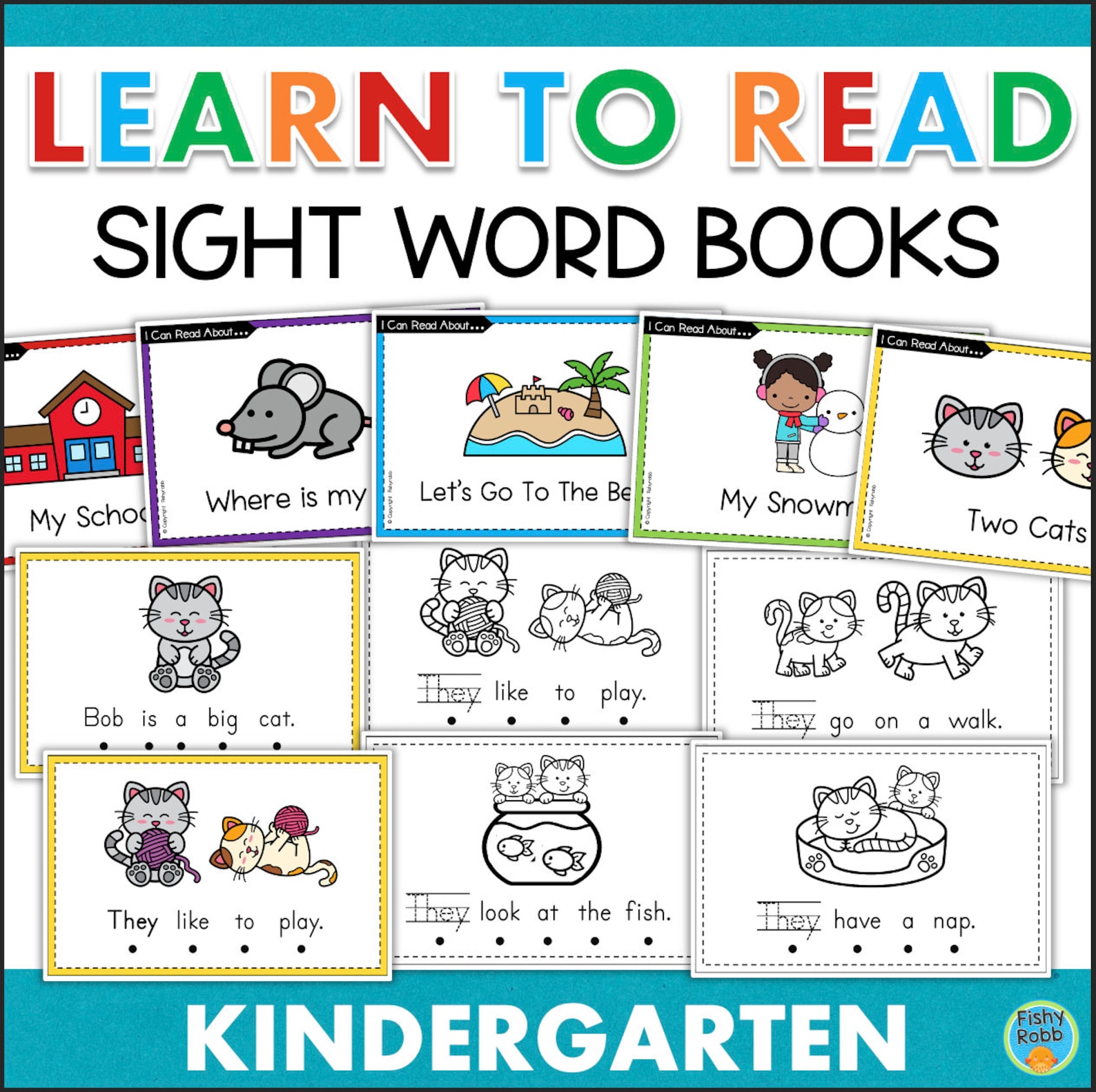 Kindergarten Beginning Readers LEARN TO READ Sight Words Printable ...