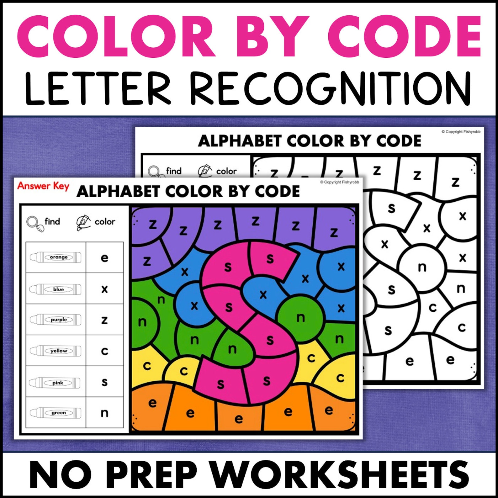 Kindergarten Worksheets ABC Alphabet Color by Letter Coloring Pages ...