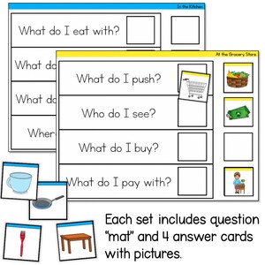Answering WH Questions Who What Where Question & Answer Tasks for ...
