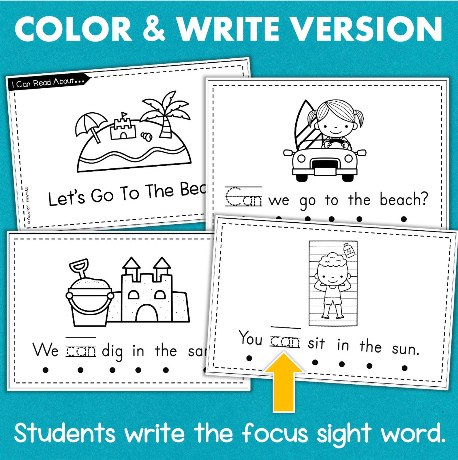 Kindergarten Beginning Readers LEARN TO READ Sight Words Printable ...