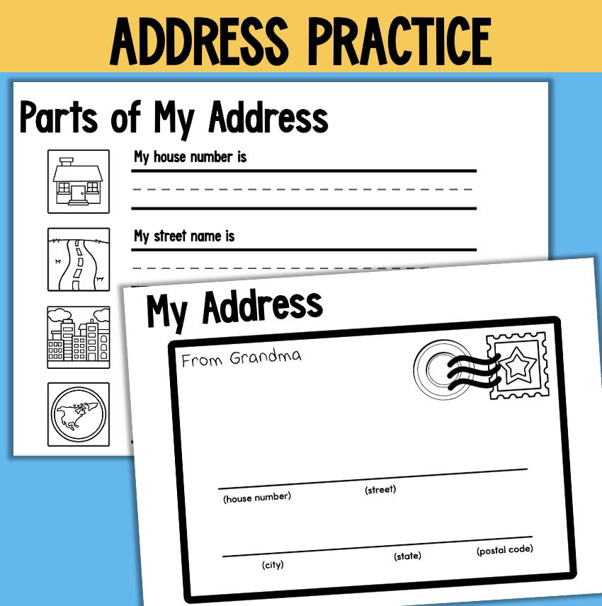 Personal Information Worksheets for Kids Name, Birthday, Phone Number ...