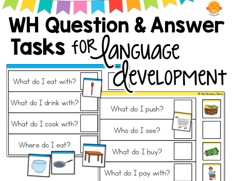 Answering WH Questions Who What Where Question & Answer Tasks - Etsy