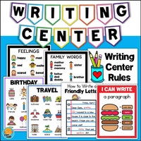 Editable Center Signs With Learning Objectives and Images | Preschool ...