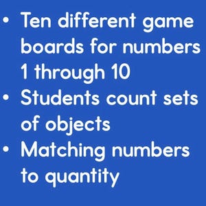 Learning Numbers Printable Games and Worksheets Prek Kindergarten Math ...