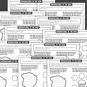 Paragraph Writing Practice 3rd 4th 5th Grade Opinion Narrative ...