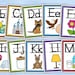 Printable ABC Alphabet Posters Letters A to Z Brights on Polka - Etsy