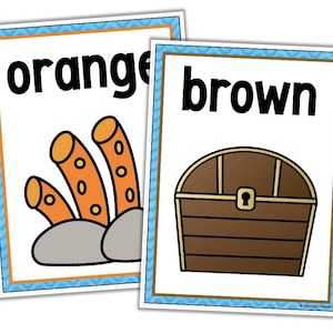 Printable Under the Sea Ocean Theme COLOR Posters Classroom Decor ...