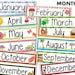 Classroom Calendar Kit Months Days Seasons Weather Date Cards Fits ...